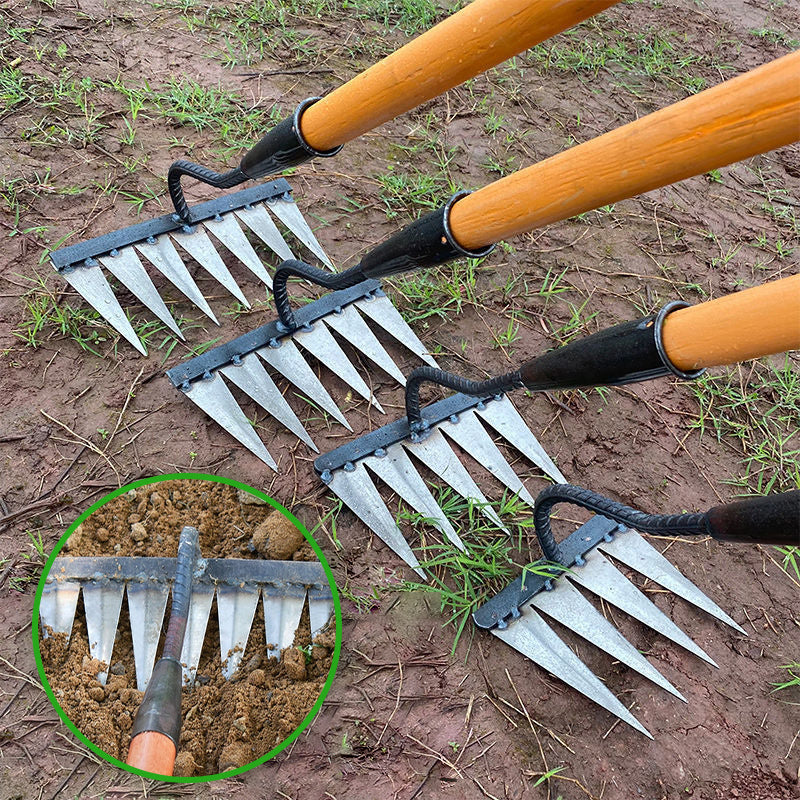 4/5/6/7 Teeth Carbon Steel Garden Hand Rake – yamloveme
