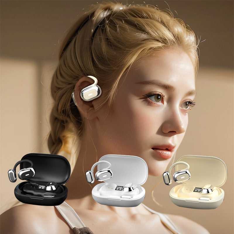 HiFi Comfortable Bluetooth Ear Hook Headphones with Adjustable Wire ...