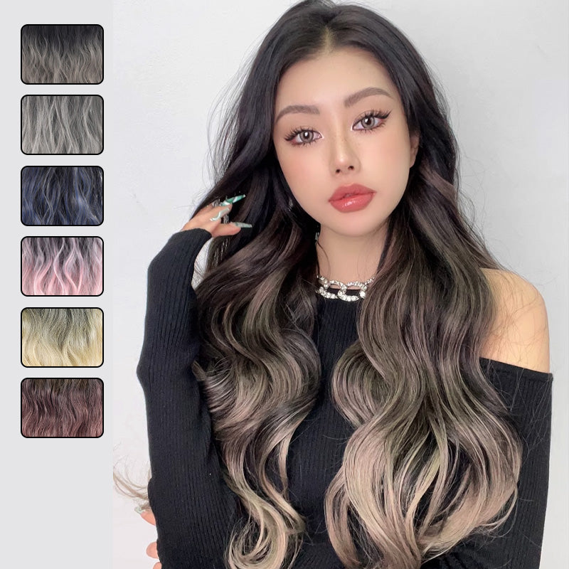 Gradient Color Curly Wig Piece🌸 – yamloveme