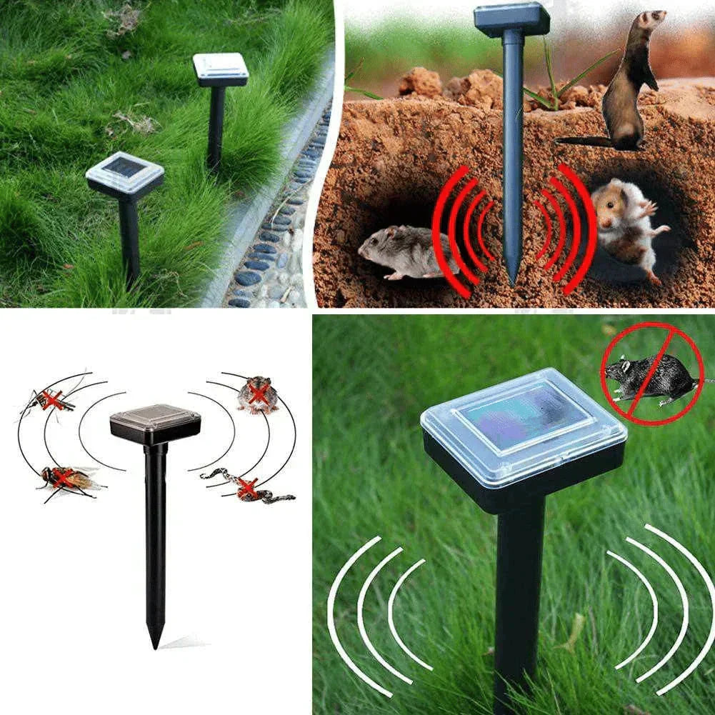 💥Buy 2 Get 2 Free💥Solar Power Mouse Mole Snakes Pest Rodent Repeller ...